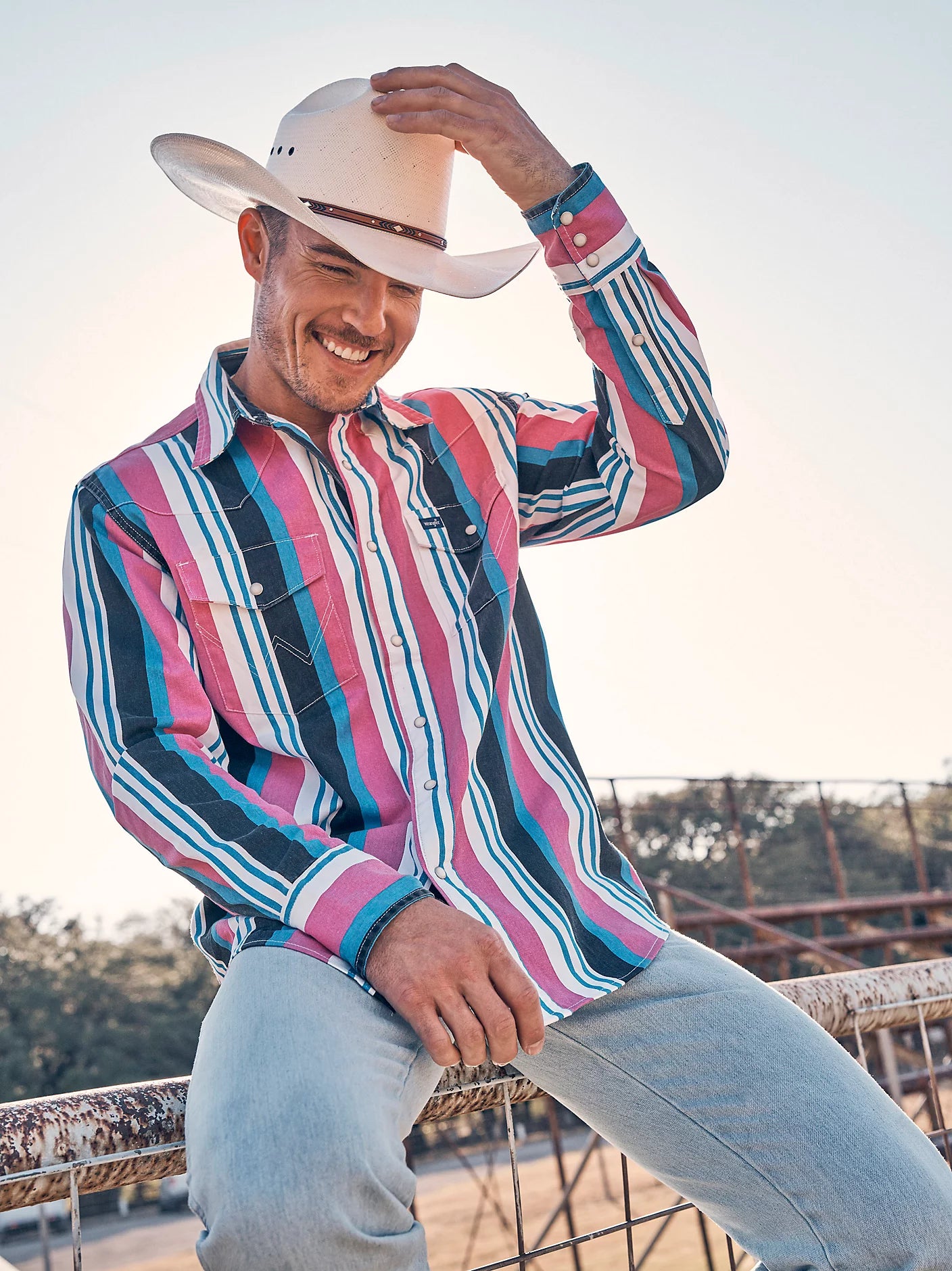 Vintage-Inspired Brushpopper Western Snap Workshirt